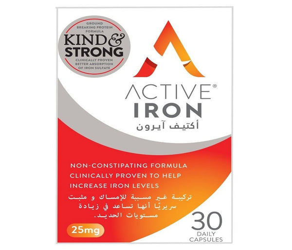 ACTIVE IRON 25MG CAP 30S – Bait Al Dawaa Pharmacy L.L.C.SP