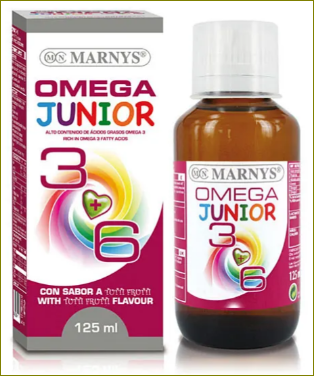 MARNYS OMEGA JUNIOR 3+6 125ML – Bait Al Dawa Pharmacy