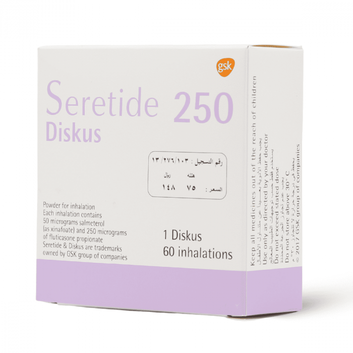 SERETIDE Diskus 250mcg – Bait Al Dawa Pharmacy