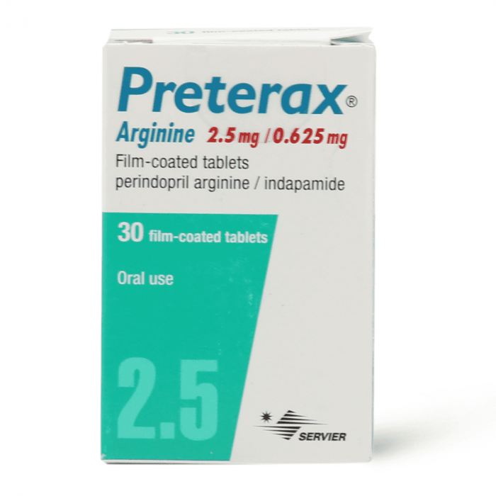PRETERAX ARGININE 2.5MG/ 0.625MG – Bait Al Dawaa Pharmacy L.L.C.SP