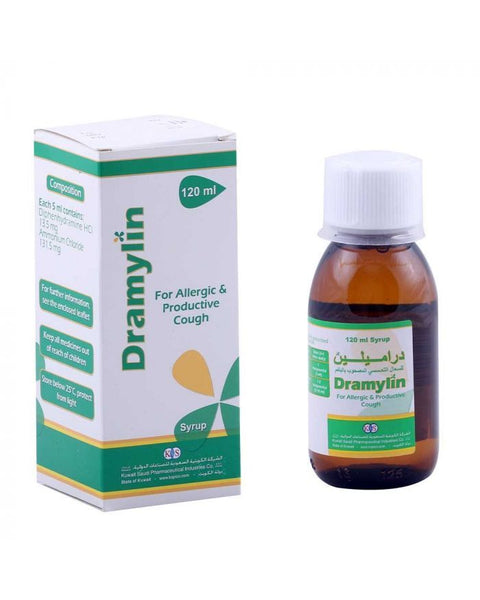 DRAMYLIN Adult Syrup 120ml – Bait Al Dawaa Pharmacy L.L.C.SP