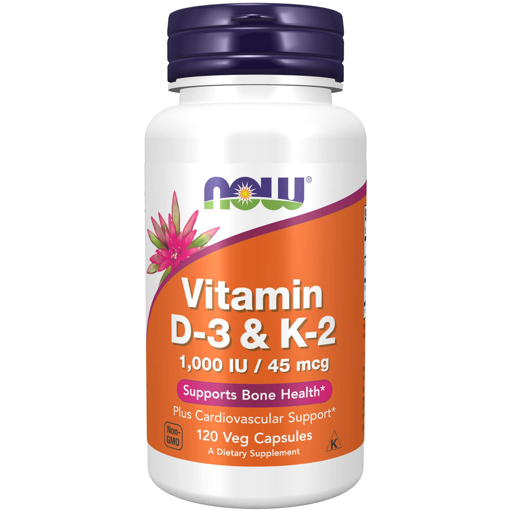 NOW VIT D3/K2 1000/45MCG 120 CA – Bait Al Dawaa