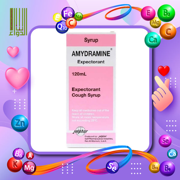 Amydramine Expectorant Syrup 120ml Bottle – Bait Al Dawaa Pharmacy L.L.C.SP
