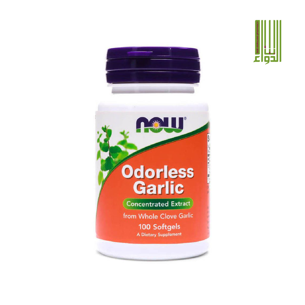 NOW ODORLESS GARLIC CAP 100S – Bait Al Dawaa Pharmacy L.L.C.SP