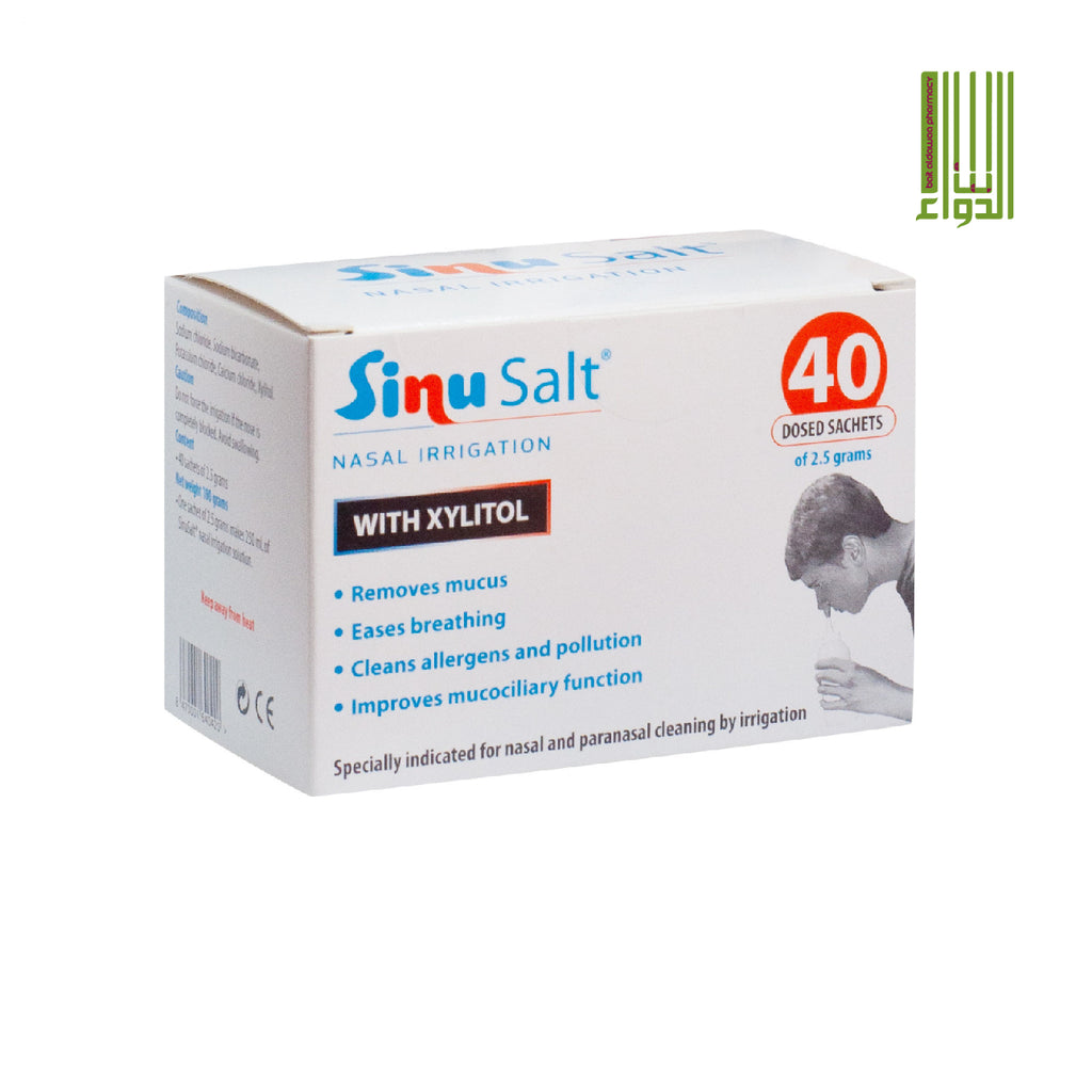 Sinusalt Nasal Irrigation 40 Sachets – Bait Al Dawa Pharmacy