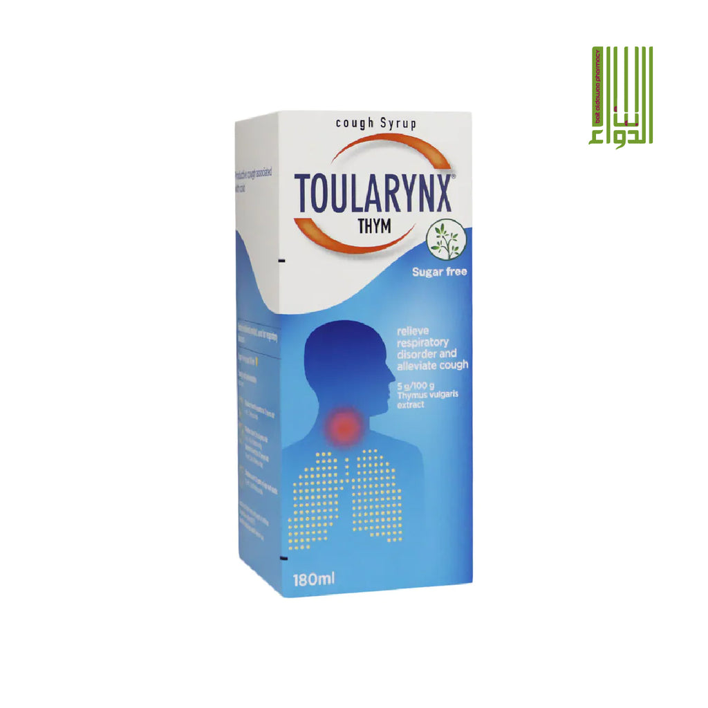 TOULARYNX THYME COUGH SYRUP SUGAR FREE 180ML – Bait Al Dawaa Pharmacy L ...